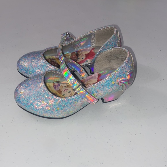 Disney | Shoes | Disney Princess Girls Sparkle Velcro Dress Up Shiny ...